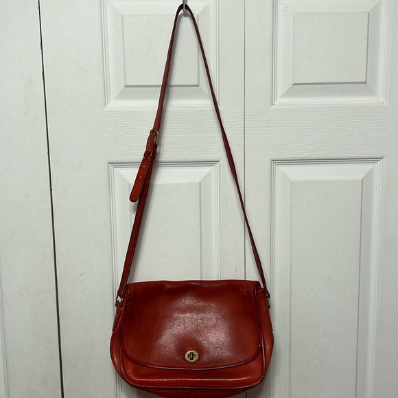 Coach | Bags | Vintage Coach Red City Bag | Poshmark